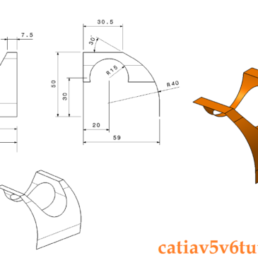 Generative Shape Design #1 - CATIA V5 Beginner Tutorial - How to use Extrude and Split